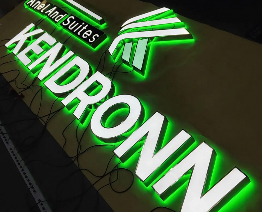 Front&Back Illumination - Vintage Sign